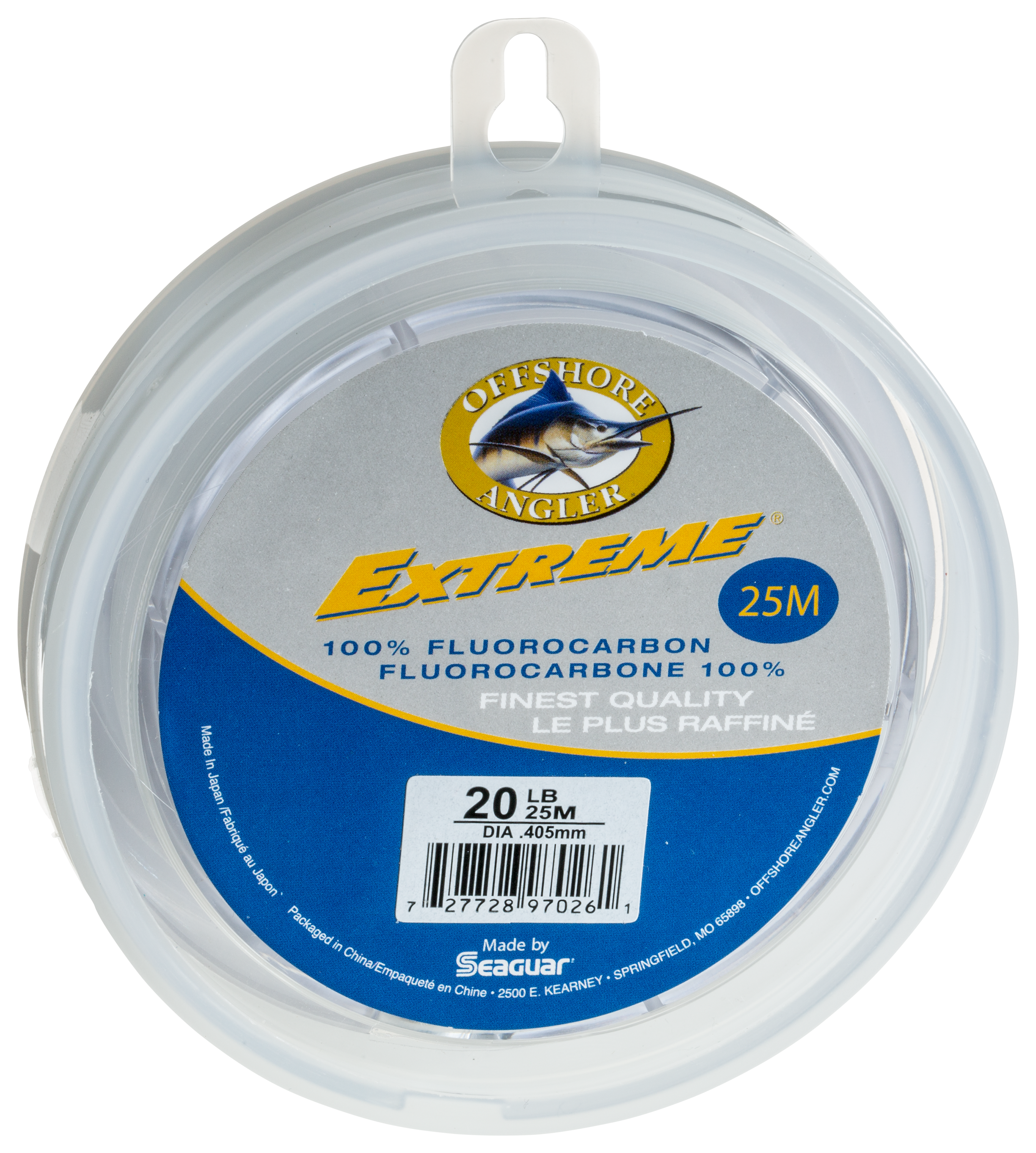 Offshore Angler Extreme Fluorocarbon Saltwater Leader 25 Meters - Clear ...